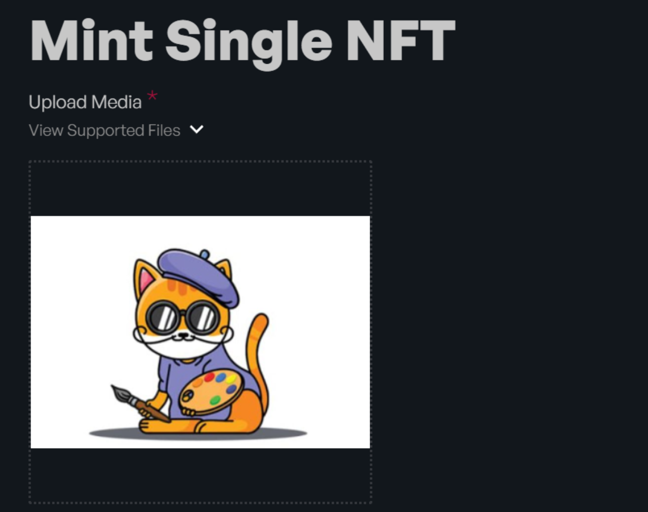 Create NFT | zkMarkets Storefront